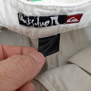 Quiksilver | Shorts | Quiksilver Mens Cotton Cargo Shorts Size 3 Beige ...